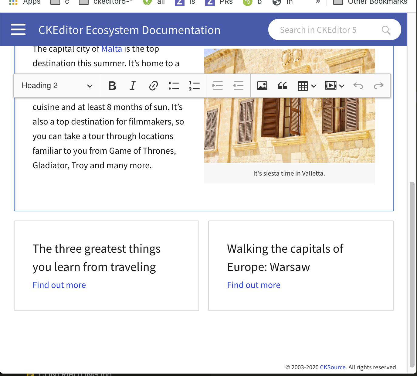 Toolbar In The Second Instance Of Inline Editor Demo Is Not Sticking