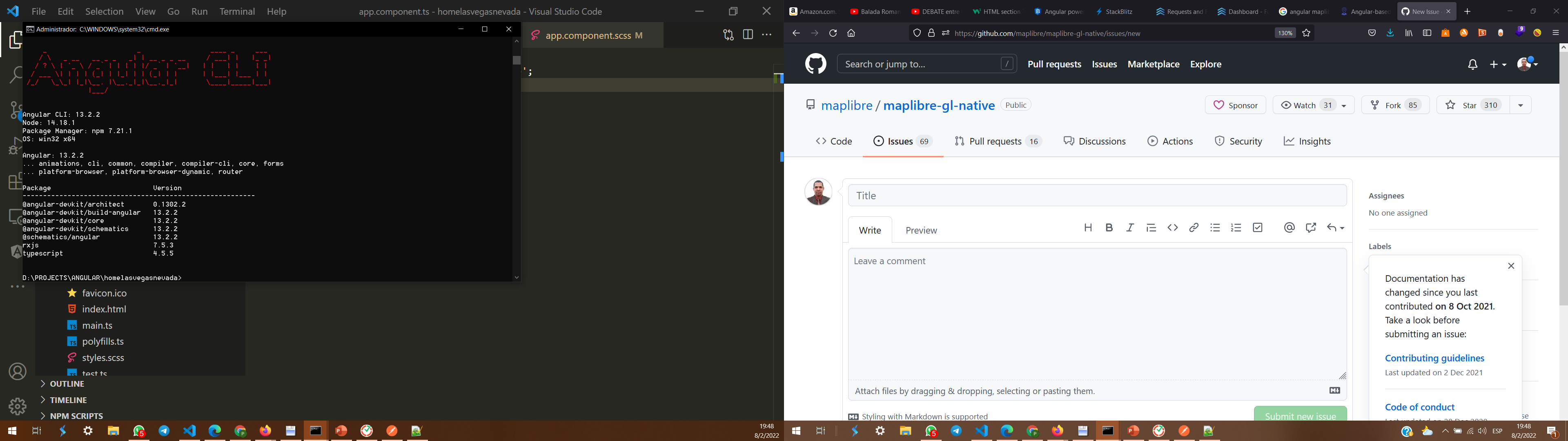 MapLibre doesn't work Angular 13.2.2 · Issue #229 · maplibre/maplibre ...