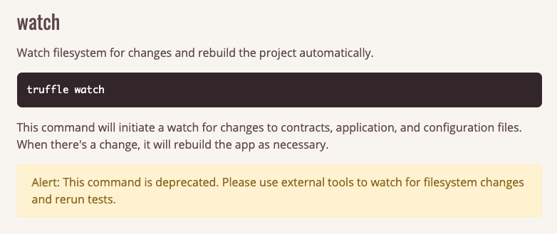 Improve "Watch" Mode For Truffle CLI · Issue #4084 · trufflesuite/truffle · GitHub