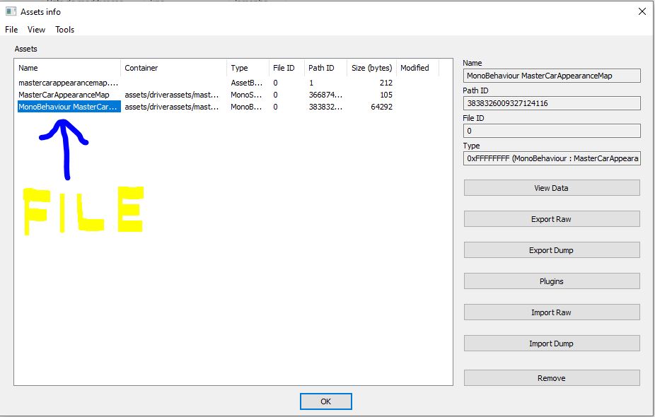 Bug with import dump · Issue #401 · SeriousCache/UABE · GitHub