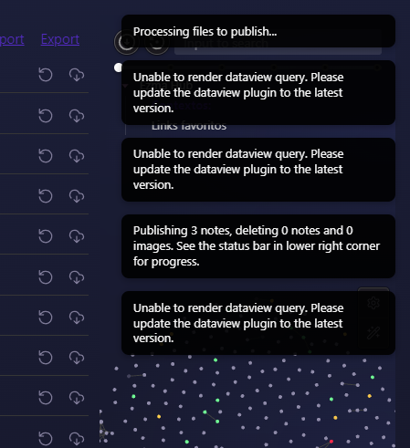 Couldn't render dataview query · Issue #377 · oleeskild/obsidian-digital-garden · GitHub