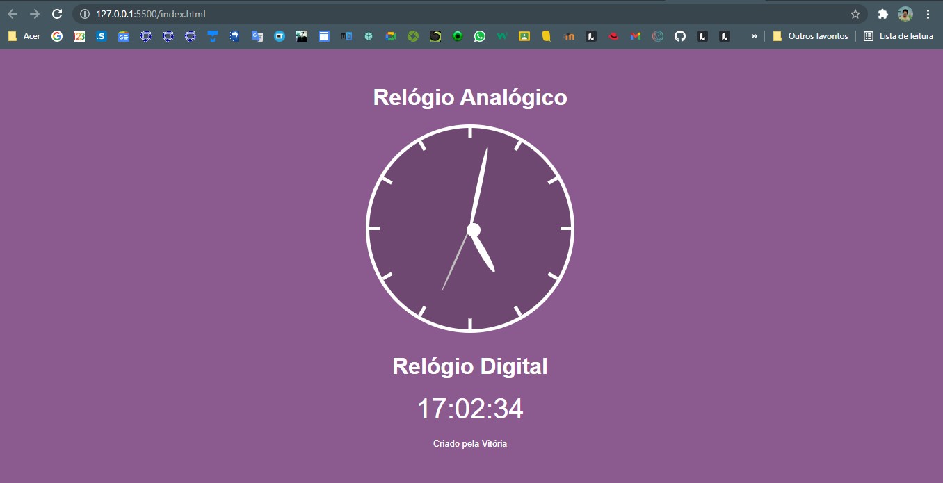 GitHub - viisil/relogio