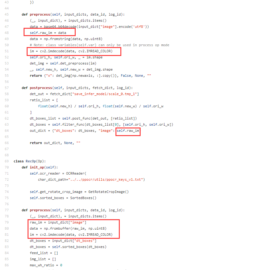 pdserving web_service.py 疑问 · Issue #3639 · PaddlePaddle/PaddleOCR · GitHub