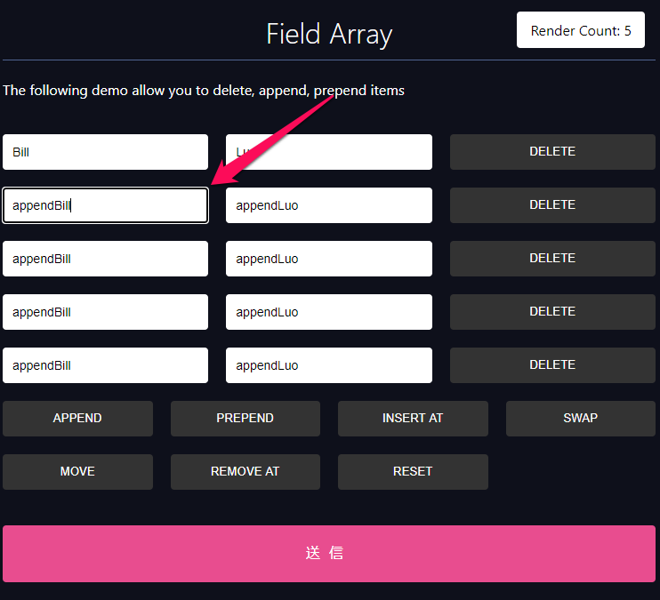 The last thing added when appending is not in focus · Issue #3450 · react-hook-form/react-hook ...