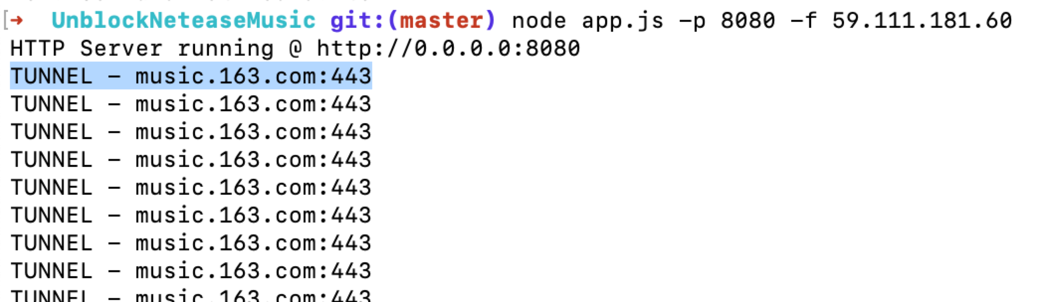 mac电脑 TUNNEL - music.163.com:443 错误 · Issue #517 · nondanee/UnblockNeteaseMusic · GitHub