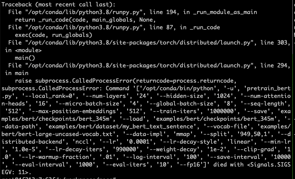 occured in multiple nodes pretraing · Issue #166 · NVIDIA/Megatron-LM · GitHub