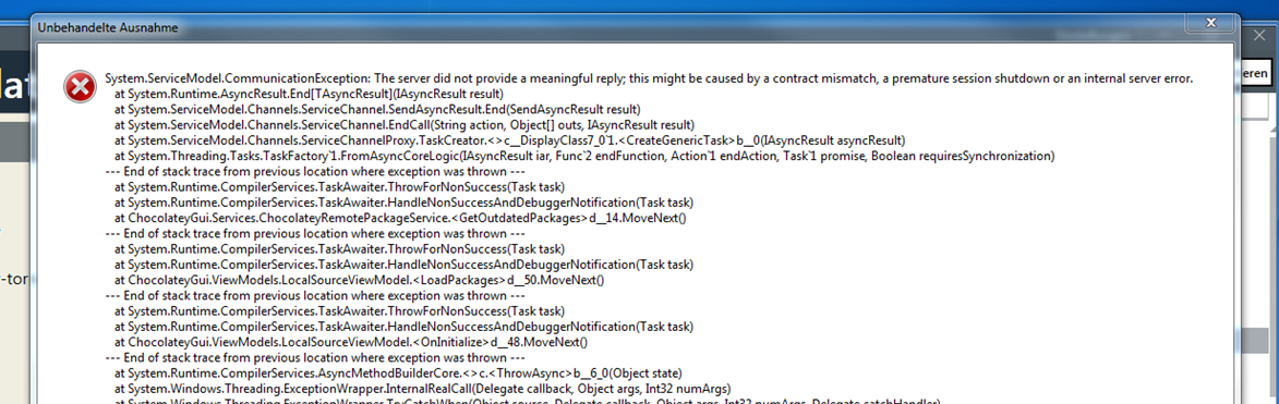 Random Chocolatey GUI crash · Issue #448 · chocolatey/ChocolateyGUI · GitHub