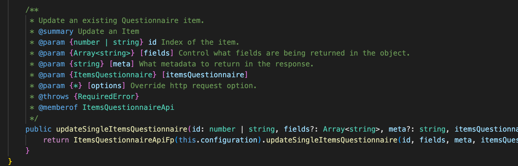 OAS Spec for readSingle does not contain global query params such as sort · Issue #13655 ...