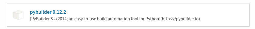Fix project short description on PyPi · Issue #700 · pybuilder/pybuilder · GitHub