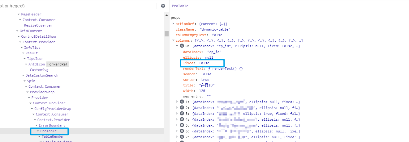🐛[BUG]Protable 表格列fixed渲染问题 · Issue #3403 · ant-design/pro-components · GitHub
