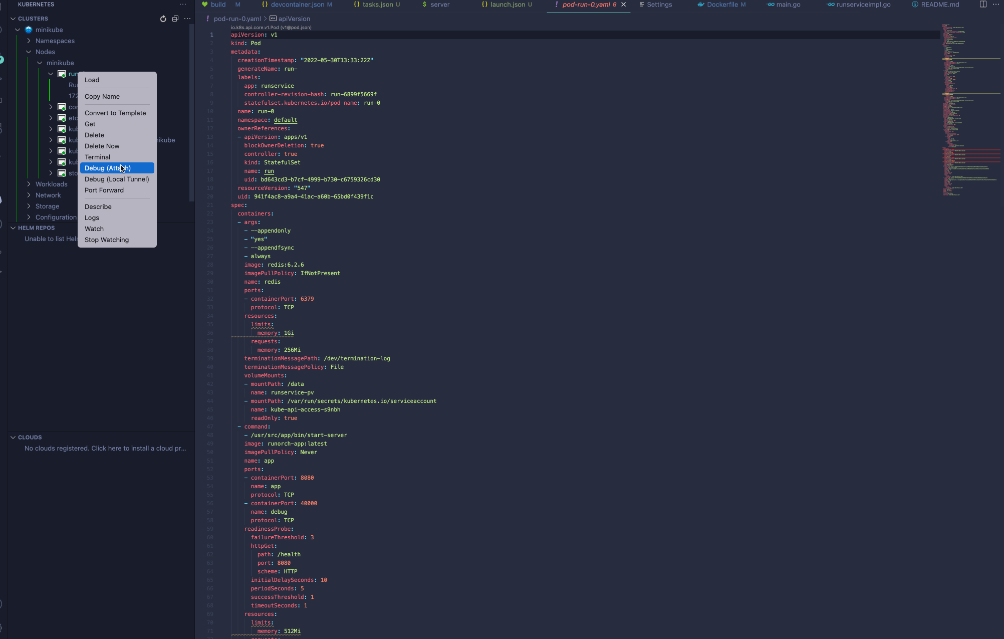 No Option To Select Go As The Environment For Debugging · Issue 1082 · Vscode Kubernetes Tools