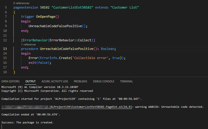 CodeCop AA0136 has a false positive · Issue #7317 · microsoft/AL · GitHub