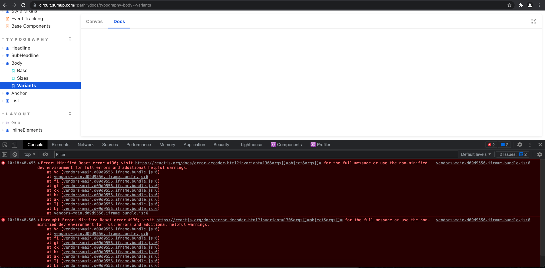 Cannot set object on the website · Issue #1229 · sumup-oss/circuit-ui · GitHub