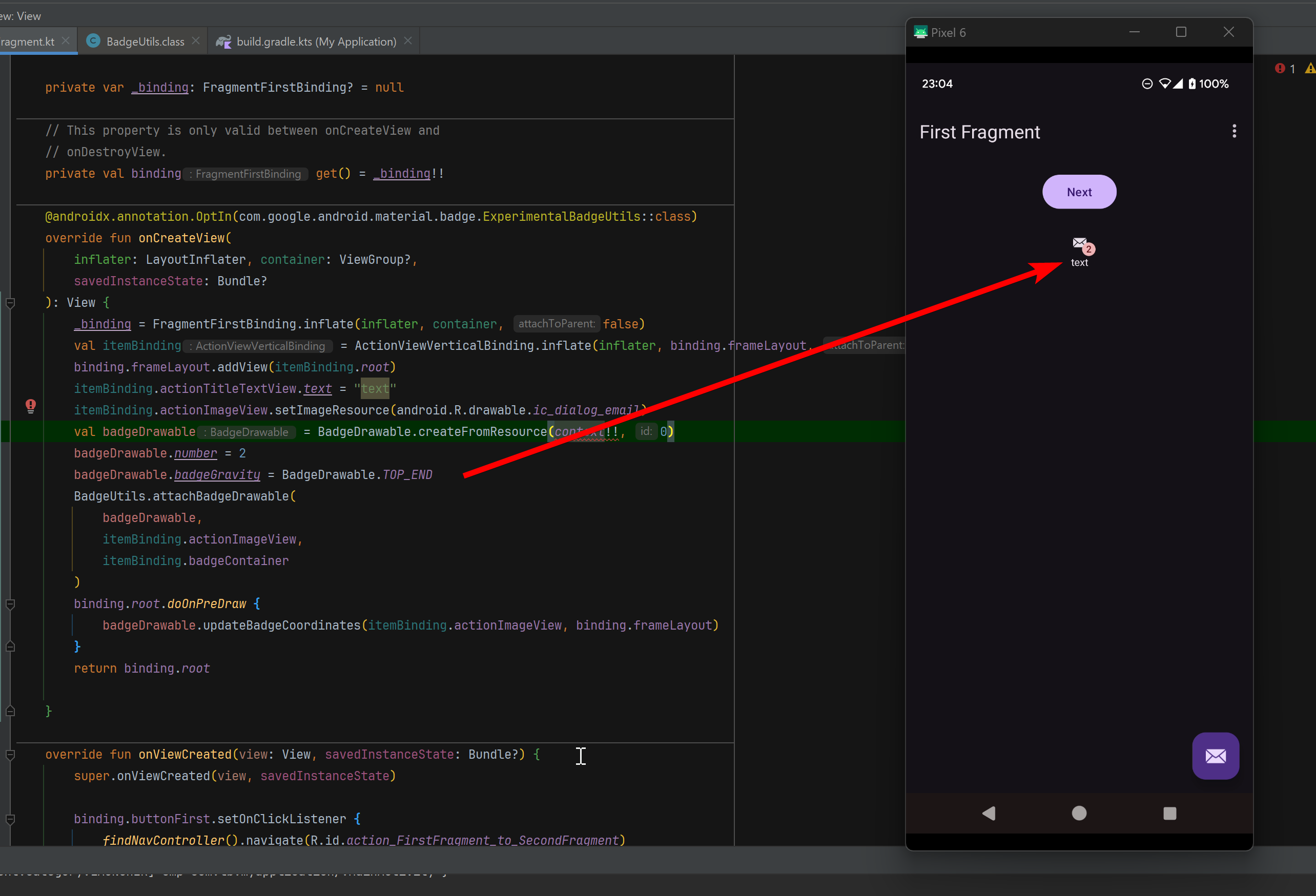 [BadgeDrawable] Bug: setBadgeGravity being ignored as I want it to be ...