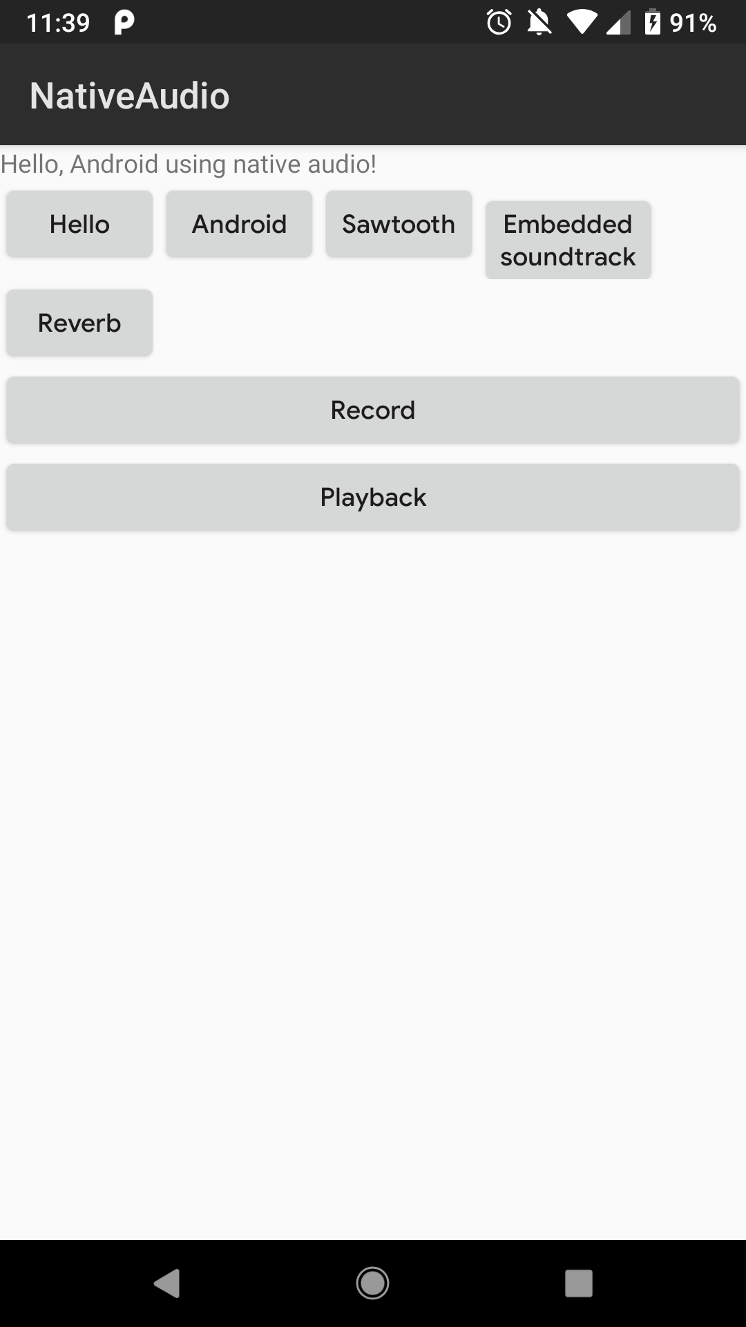 "native-audio" sample doesn't show all buttons · Issue #539 · android ...