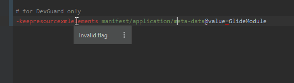 IDE complains about proguard rules · Issue #4139 · bumptech/glide · GitHub