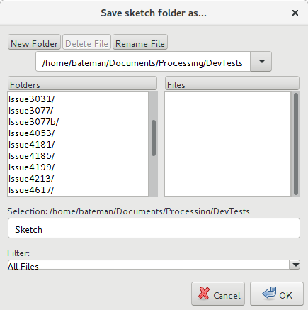 Feature request: Linux native file choosers · Issue #5122 · processing/processing · GitHub