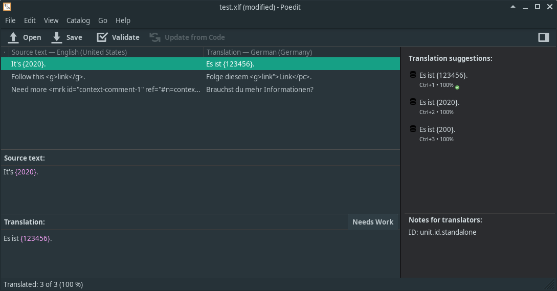 Enhance XLIFF support (ph, pc, mrk) · Issue #618 · vslavik/poedit · GitHub