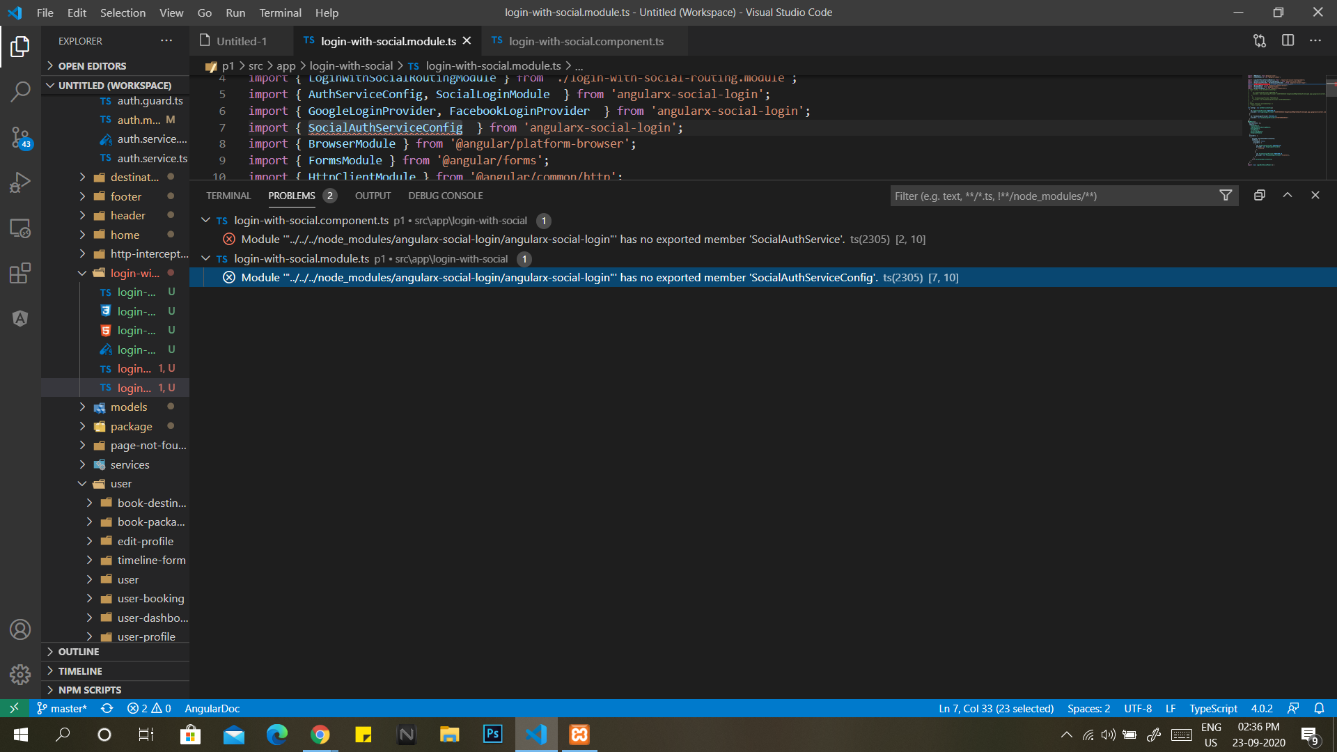 No Exported Member · Issue 295 · Abacritt Angularx Social Login · Github