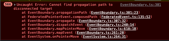 Container Interactive Error · Issue 8976 · Pixijspixijs · Github 