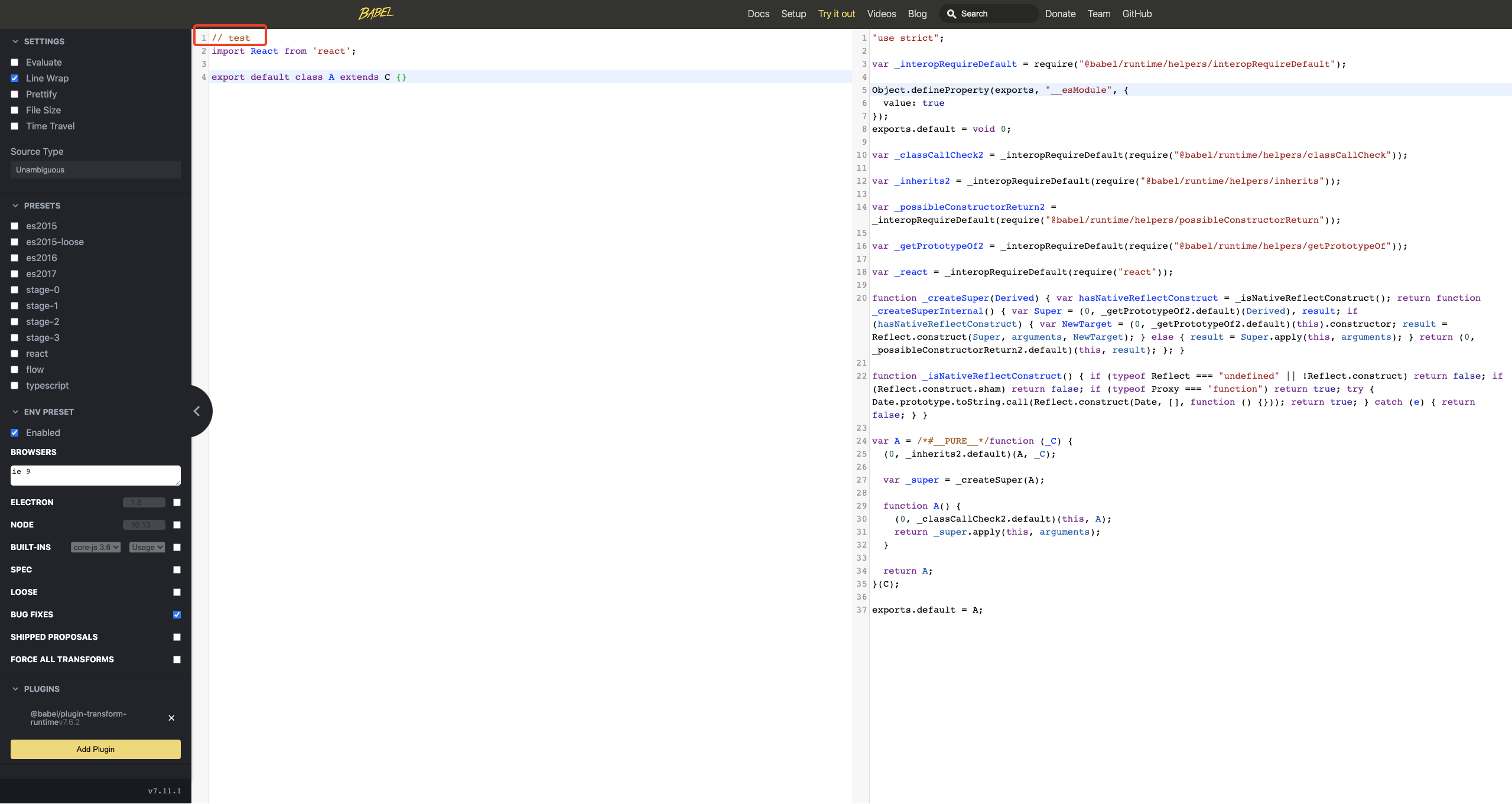 The First Line Comment Is Been Removed Unexpectedly · Issue 11971 · Babelbabel · Github 