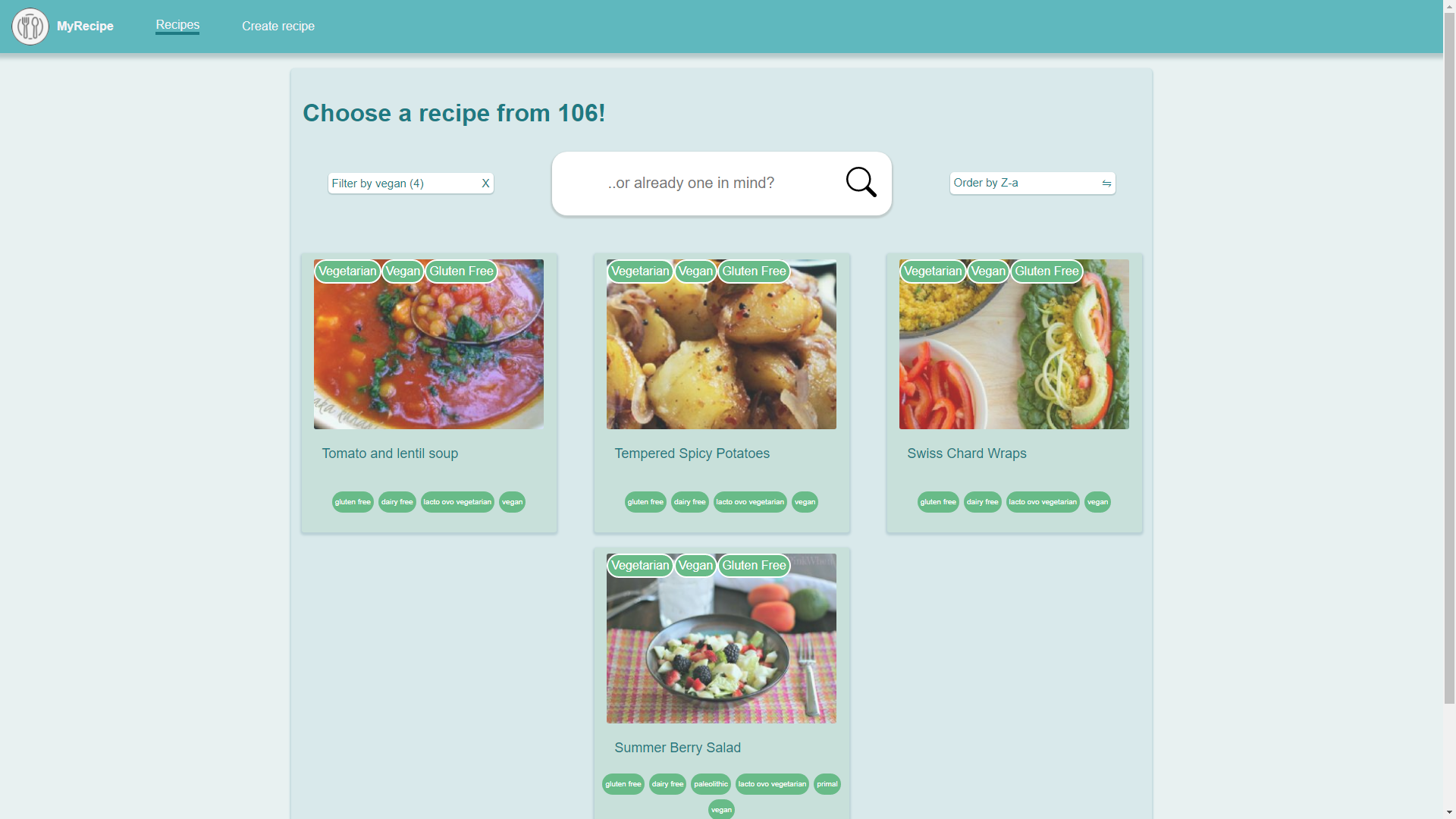 GitHub - ChristianNordfors/Recipes-React-Node