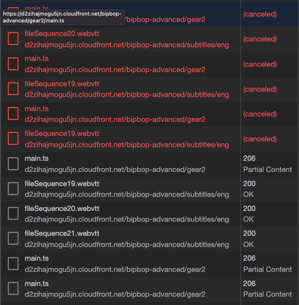 Stream Requests Are Canceled When Trying To Seeking Backward Livestream Video · Issue 7983 