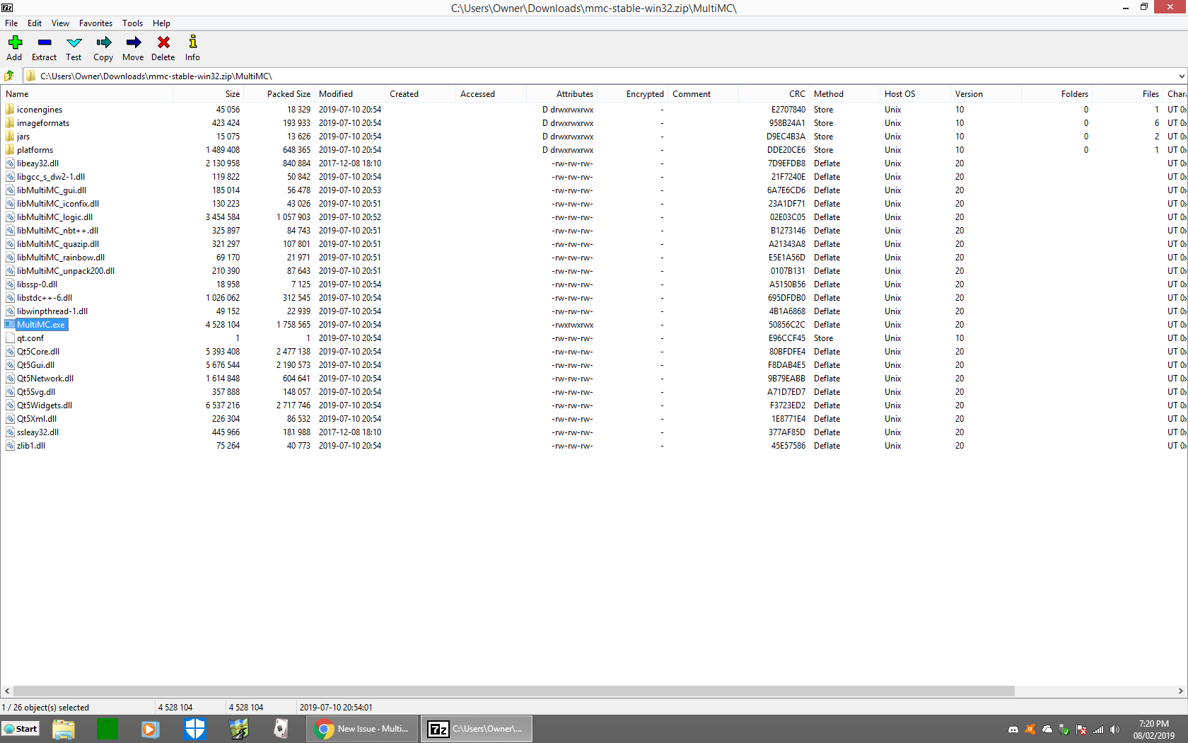 Unable to run MultiMc at all, as it says it is missing gui file even though the file is there ...