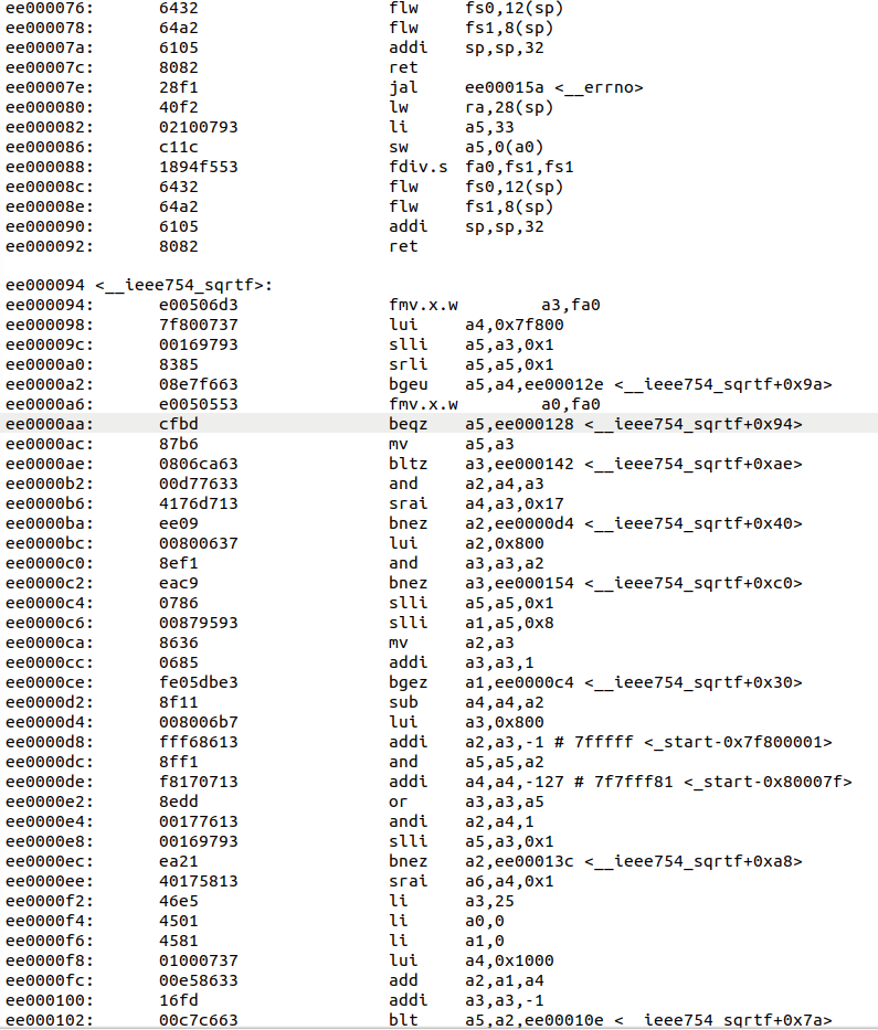 Floating Point Square Root · Issue #1123 · riscv-collab/riscv-gnu-toolchain · GitHub