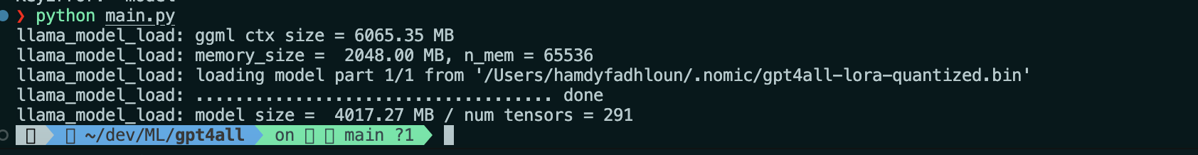 Macos cannot run the in the python · Issue #212 · nomic-ai/gpt4all · GitHub
