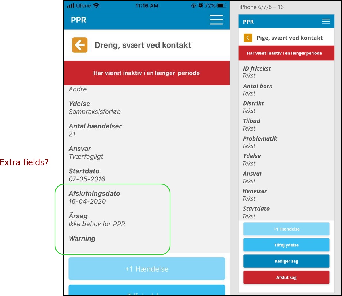 Case Details Screen: Inactive cases has some extra fields which are not present in XD · Issue ...