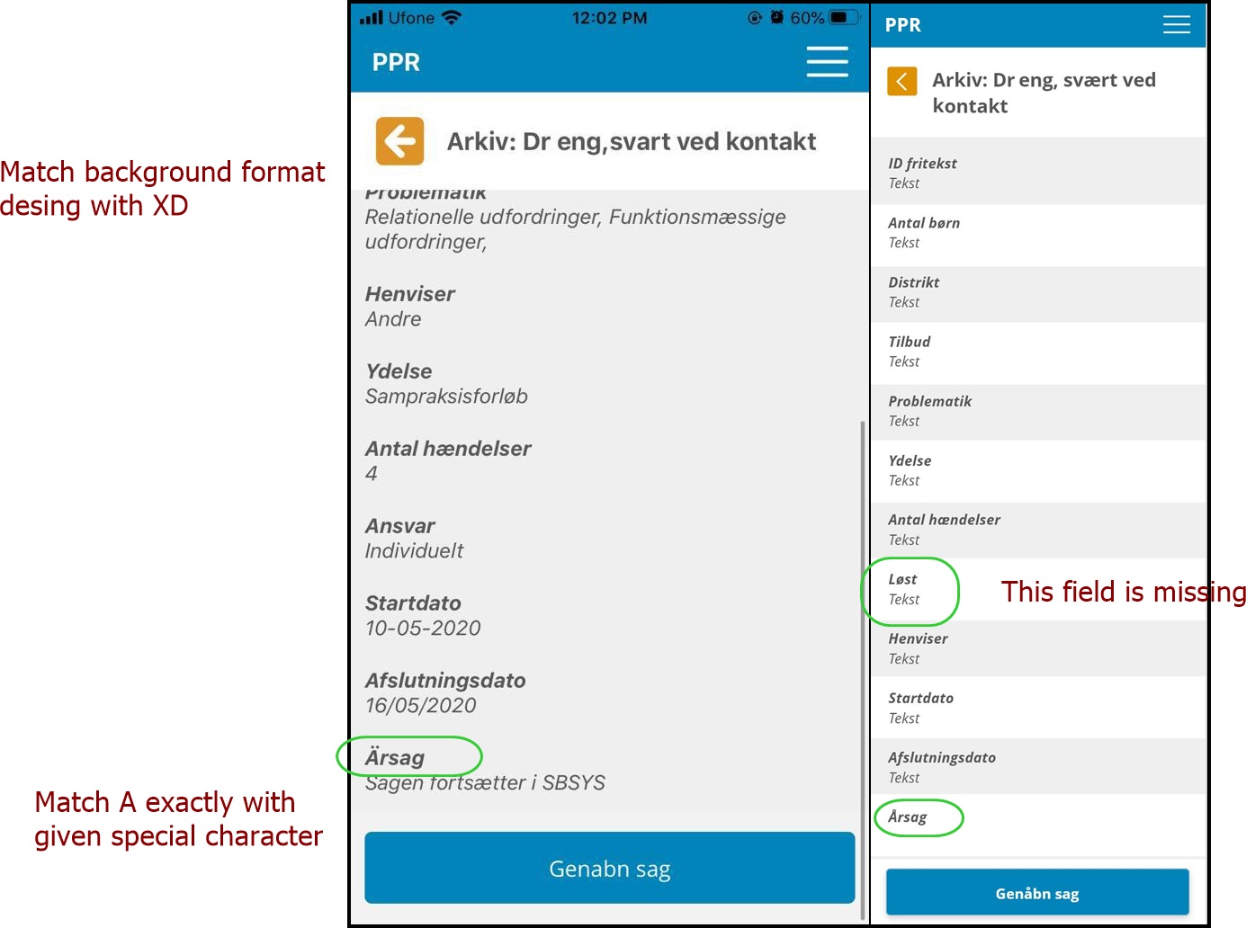 Archived Case Details Screen: Cosmetic Changes Required · Issue #56 · sofittech/PPR · GitHub