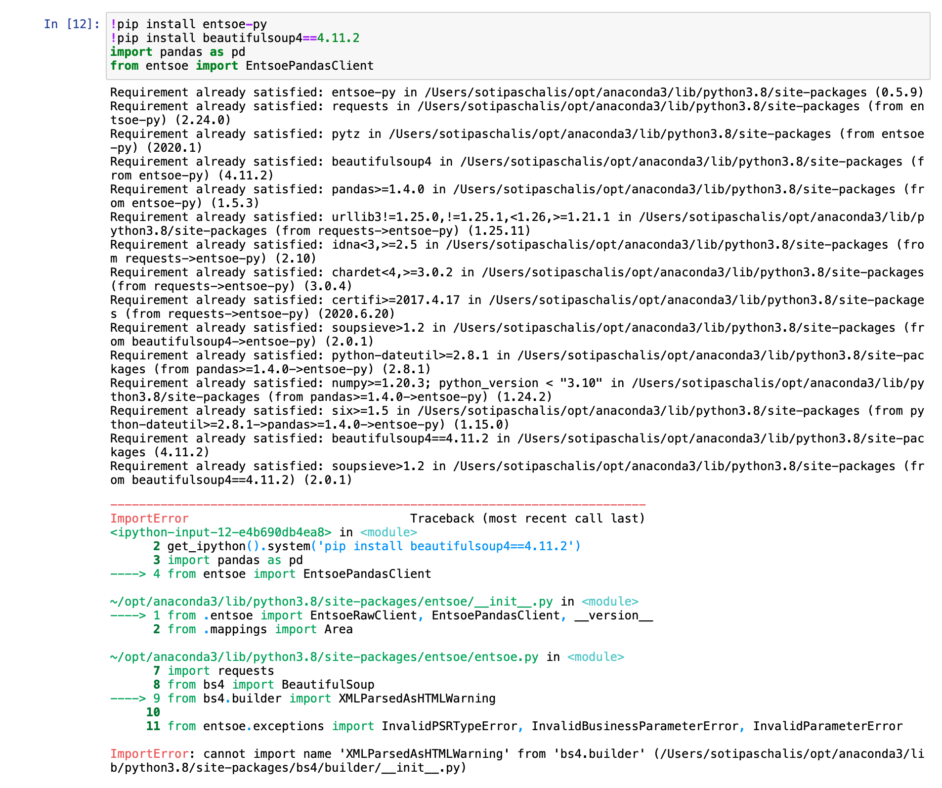 Importerror Cannot Import Name Xmlparsedashtmlwarning From Bs4builder · Issue 239 