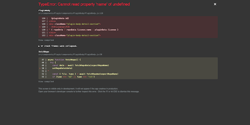 Application crash on going to a particular plugin · Issue #166 · FNNDSC/ChRIS_store_ui · GitHub