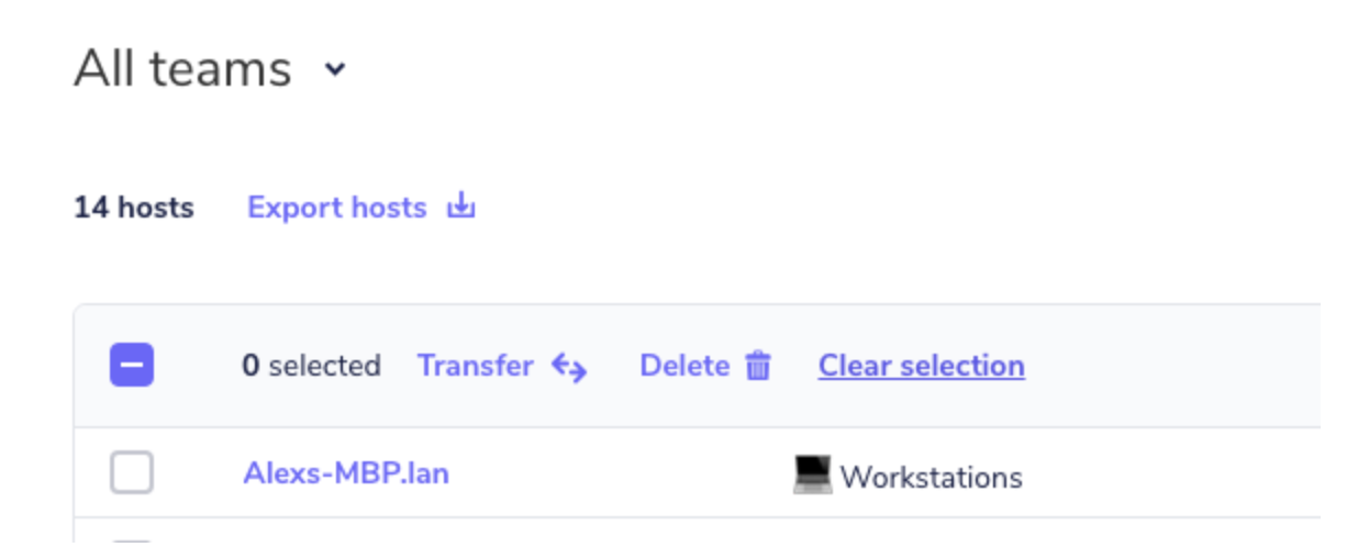 Unable to clear host table selection under certain conditions · Issue #8111 · fleetdm/fleet · GitHub