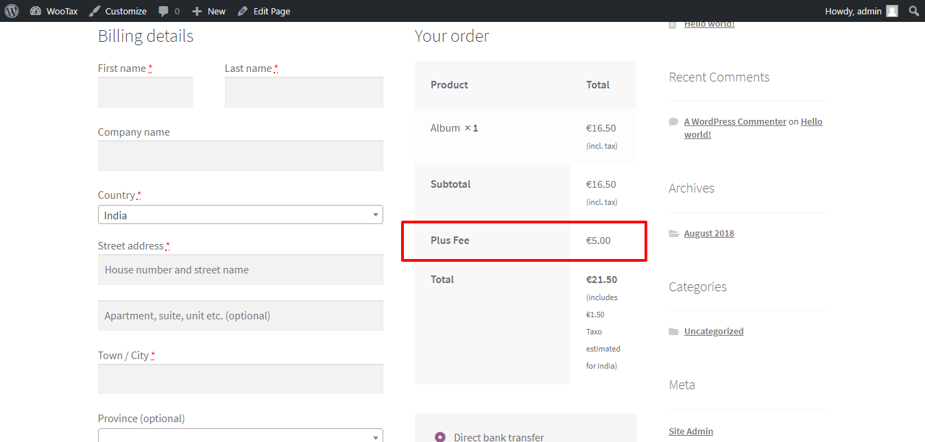 Negative amount as fee and tax calculation in checkout · Issue #21148 · woocommerce/woocommerce ...