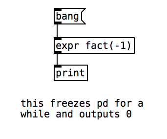 factorial of negative values in [expr] · Issue #284 · pure-data/pure ...