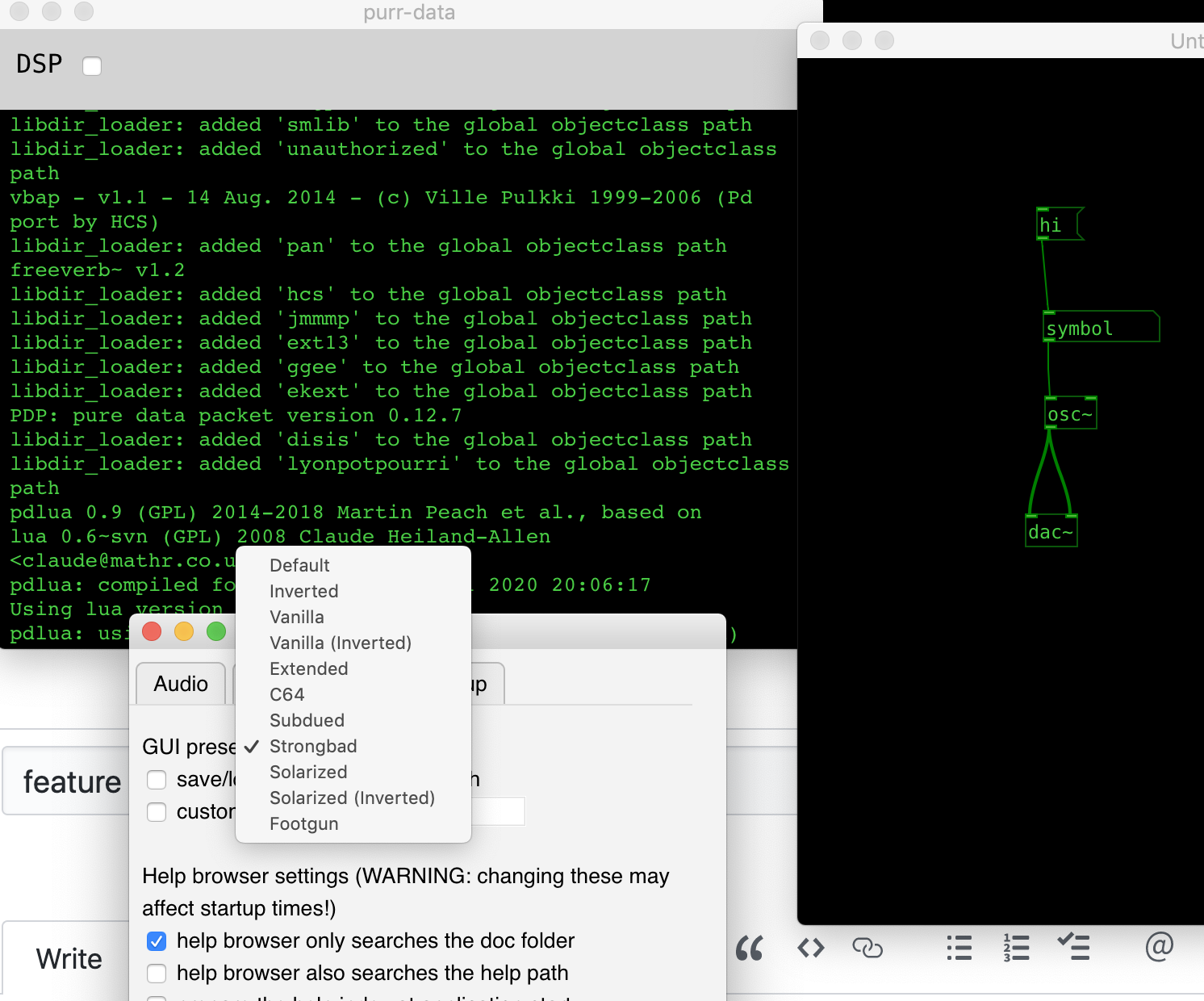Feature Request Add Color Themes · Issue 931 · Pure Data Pure Data · Github