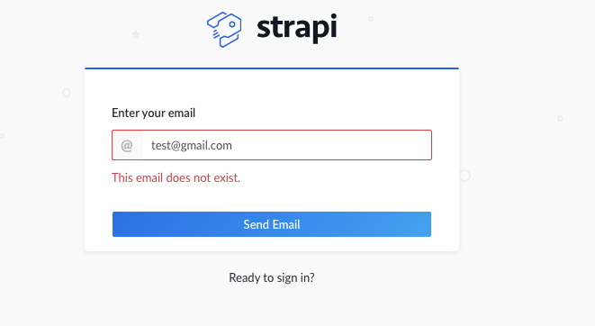 Can't send a user an email to reset their password · Issue #4737 · strapi/strapi · GitHub
