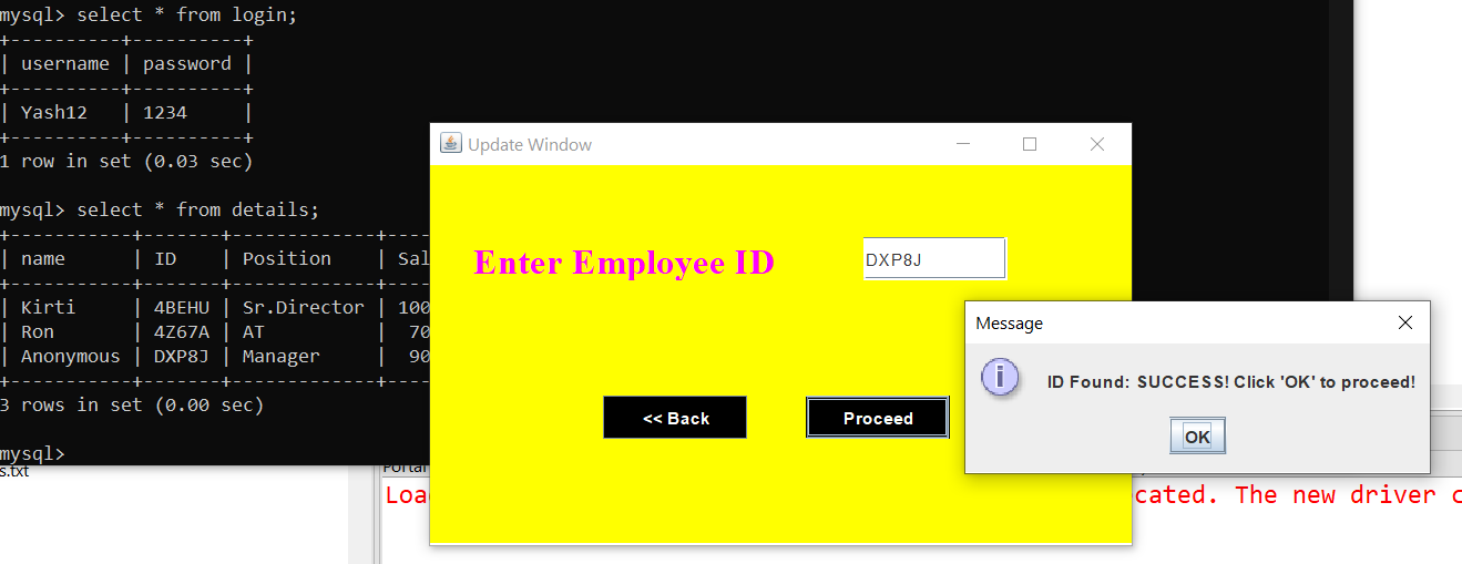 GitHub - YashrajPrakash/Employee-Management-System: Developed a window ...