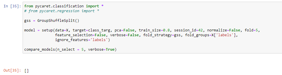 [BUG]: Group column labels not recognized in Classifier · Issue #3071 · pycaret/pycaret · GitHub
