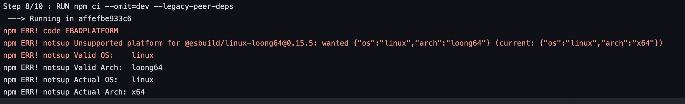 After NX15 upgrade, docker image is not building because of esbuild · Issue #12642 · nrwl/nx ...