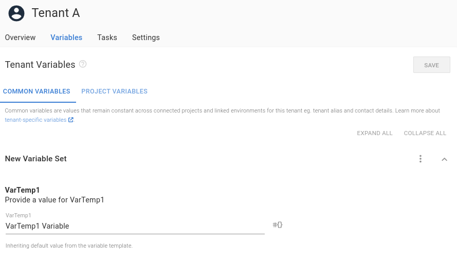 Common Variables set on Library Variable Sets are deleted when Environment mapping from Tenant ...