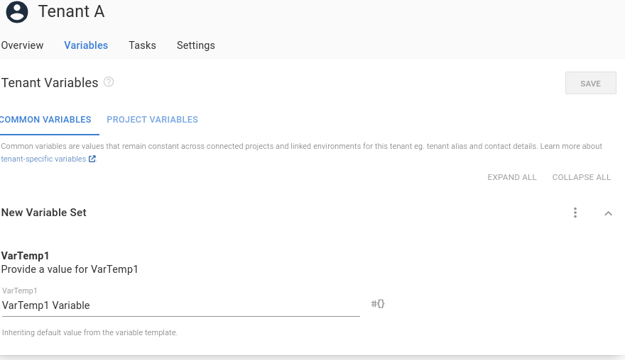 Common Variables set on Library Variable Sets are deleted when Environment mapping from Tenant ...