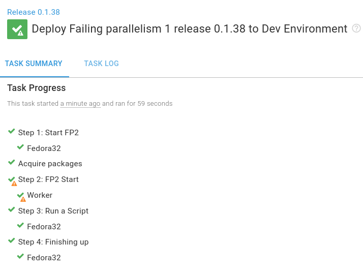 Deploy Step reporting "Warning" on Successful and Unsuccessful Child Project Deploy · Issue ...