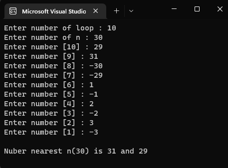 GitHub - whyzotee/dotnet-lab4.9: Create program to find number nearest of n ทำแล็บดอทเน็ตจาก ...