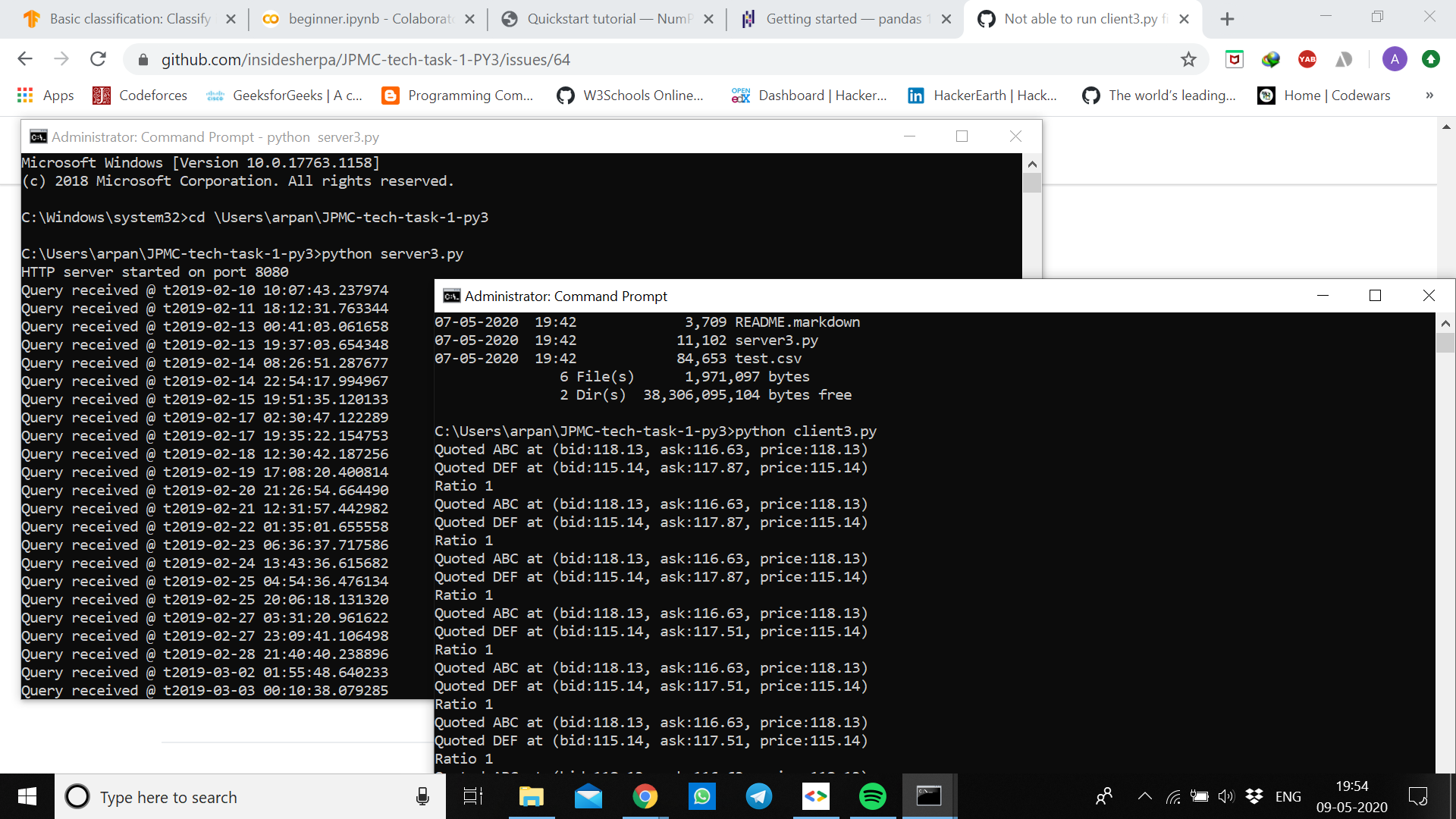 Not able to run client3.py file. Please help · Issue #64 · insidesherpa/JPMC-tech-task-1-PY3 ...