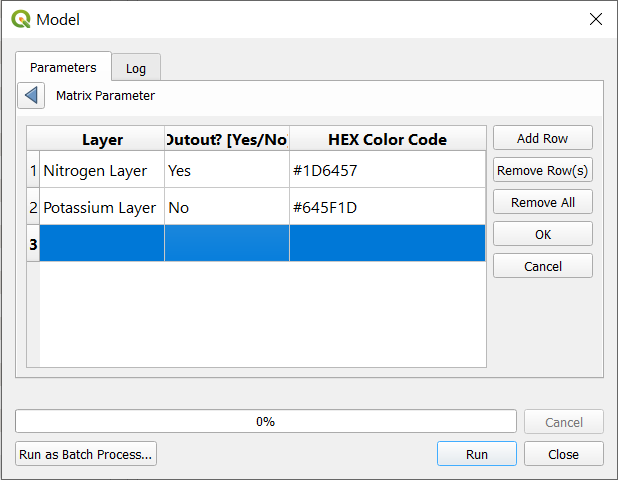Allow matrix parameter to store non text objects like checkboxes, enum, color picker, etc ...