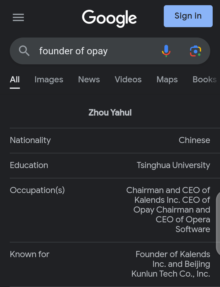 Removing and replacing with right details for Opay in the tech companies.json file · Issue #131 ...