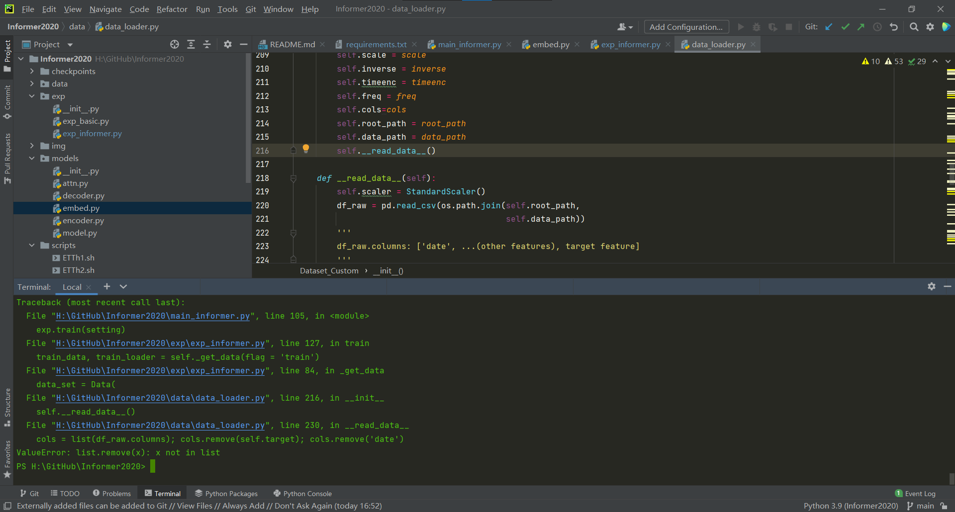 args.data in Colab Example · Issue #31 · zhouhaoyi/Informer2020 · GitHub